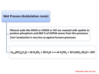 Ssac 353 lecture no. 18 19 p fertilizers_ classification_manufacturing ...