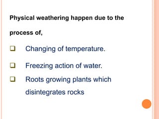Weathering Of Rocks | PPT