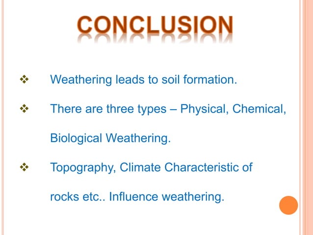 Weathering Of Rocks | PPT