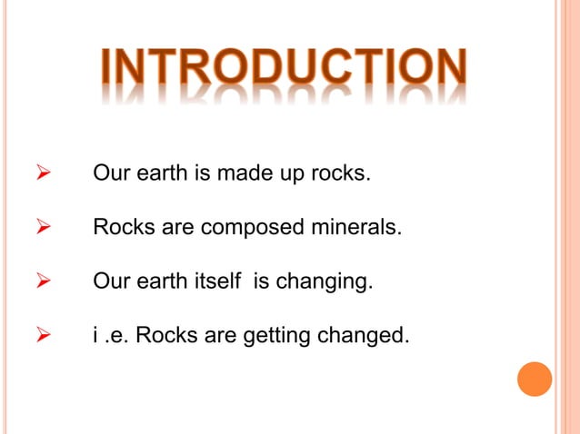 Weathering Of Rocks | PPT