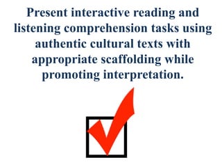 ACTFL Core Practices. Students Build Language Proficiency #wlclassroom ...