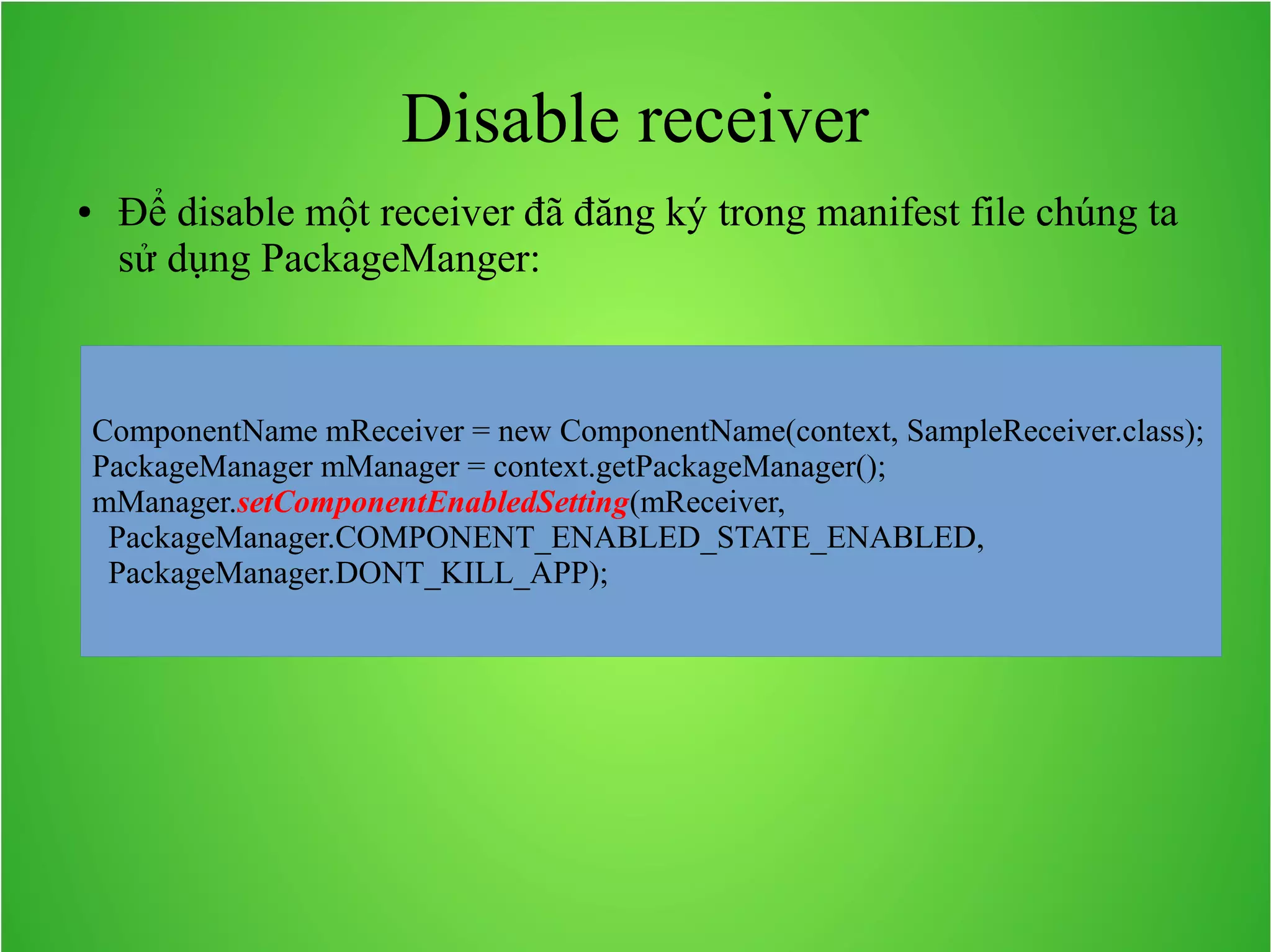 Android Nâng cao-Bài 3: Broadcast Receiver | ODP