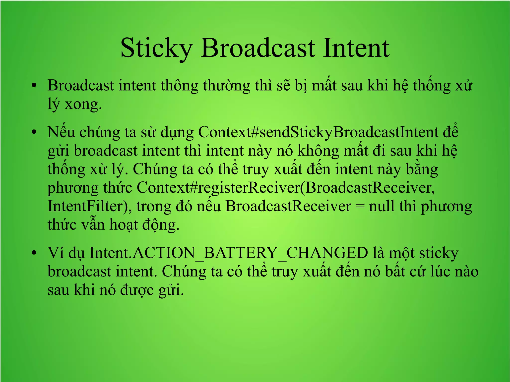 Android Nâng cao-Bài 3: Broadcast Receiver | ODP