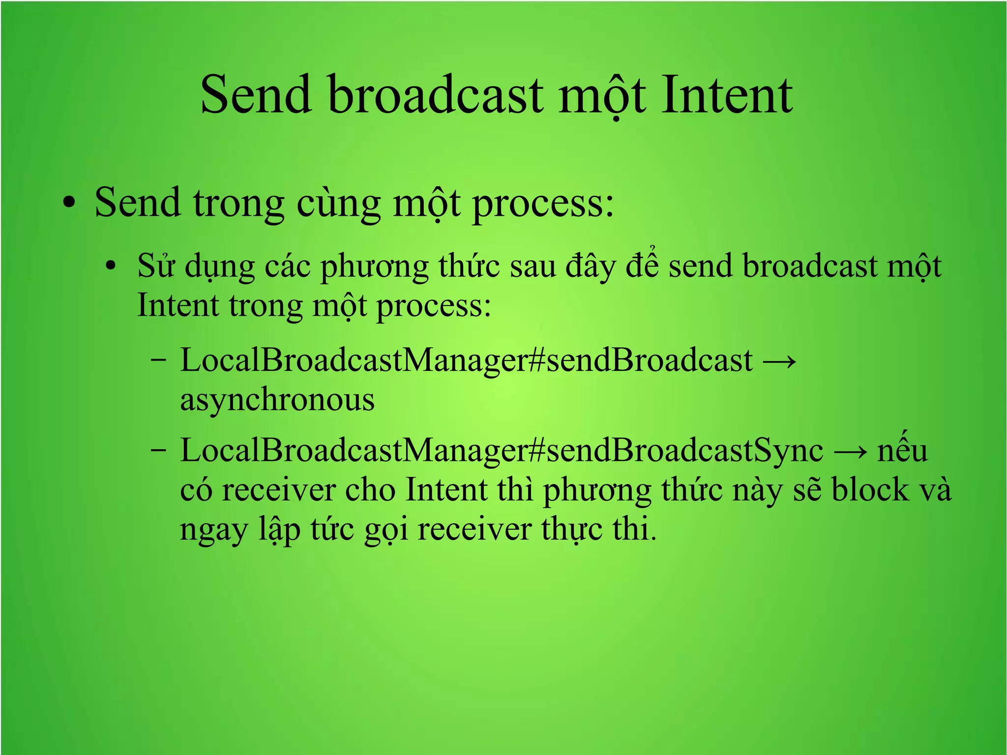 Android Nâng cao-Bài 3: Broadcast Receiver | ODP
