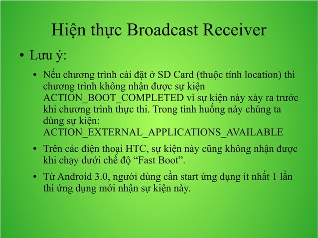 Android Nâng cao-Bài 3: Broadcast Receiver | ODP