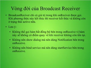 Android Nâng cao-Bài 3: Broadcast Receiver | ODP