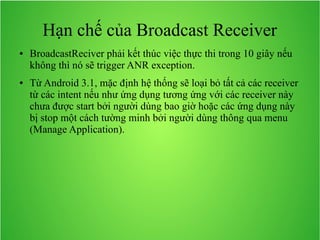Android Nâng cao-Bài 3: Broadcast Receiver | ODP