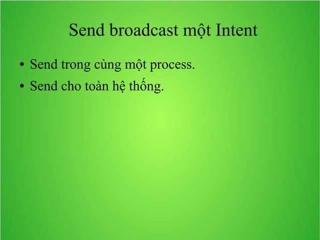 Android Nâng cao-Bài 3: Broadcast Receiver | ODP