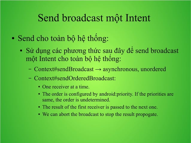 Android Nâng cao-Bài 3: Broadcast Receiver | ODP