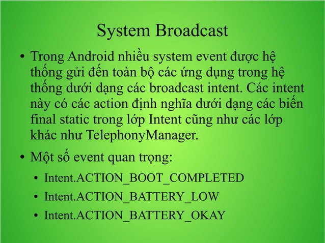 Android Nâng cao-Bài 3: Broadcast Receiver | ODP