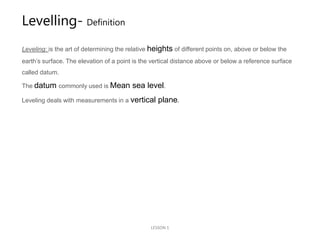SSA LESSON 5- LEVELLING- AV.pptx