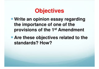 SS And Writing Standards | PPT