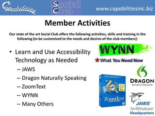 Capabilities Social Club | PPTX