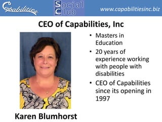 Capabilities Social Club | PPTX