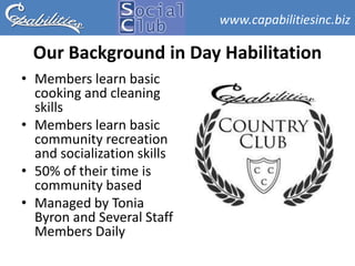 Capabilities Social Club | PPTX