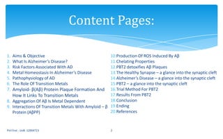 The Role Of Transition Metals & Reactive Oxygen Species (ROS) In ...