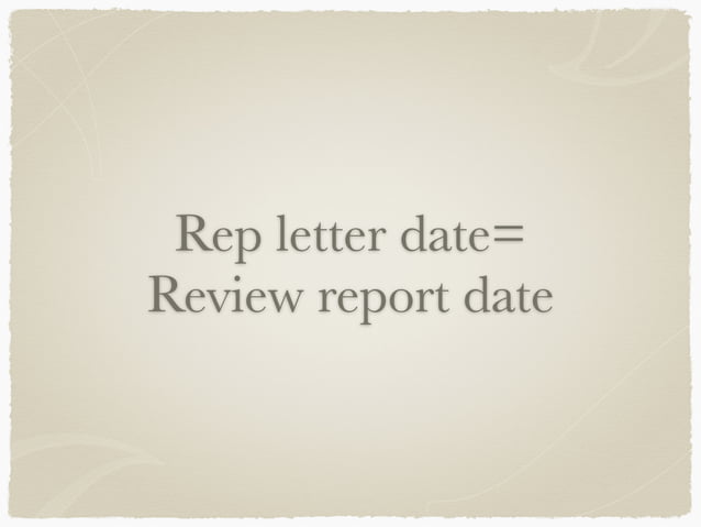 SSARS 21 Review of Financial Statements | PPT