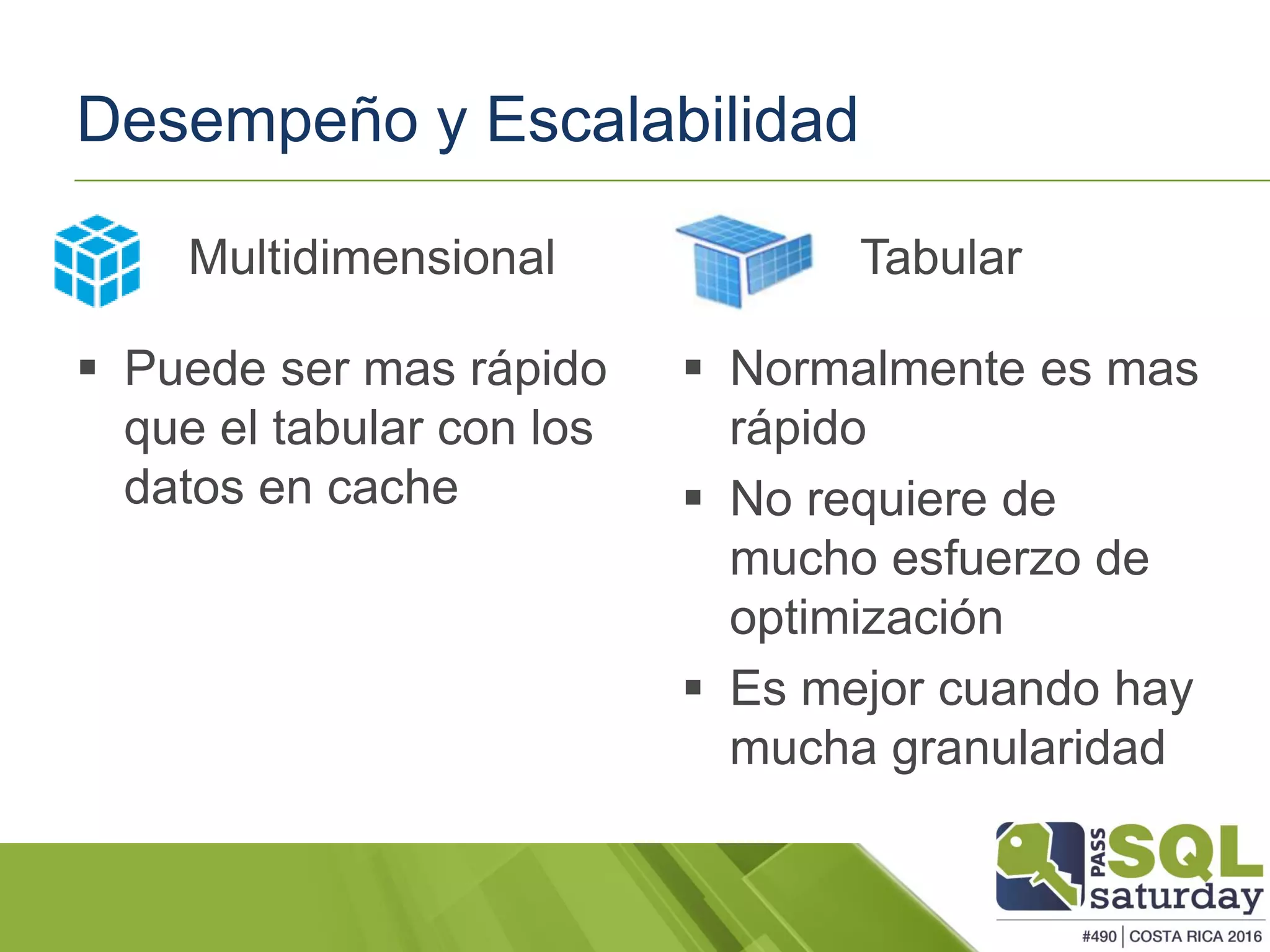 Analysis Services multidimensional vs tabular | PDF