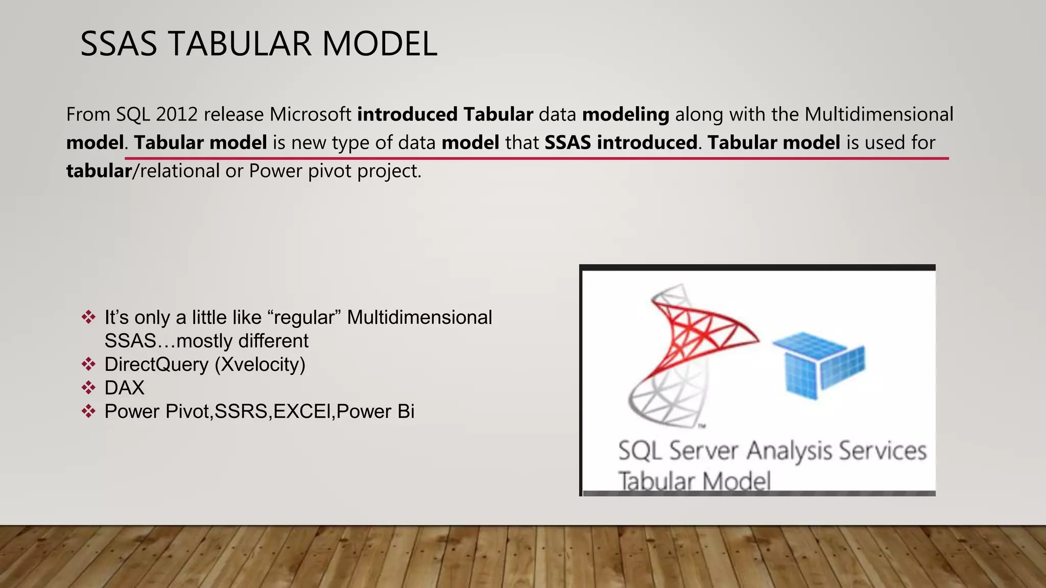SSAS Tabular model importance and uses | PPTX