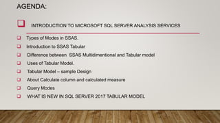 SSAS Tabular model importance and uses | PPTX