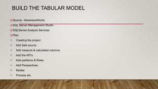SSAS Tabular model importance and uses | PPTX