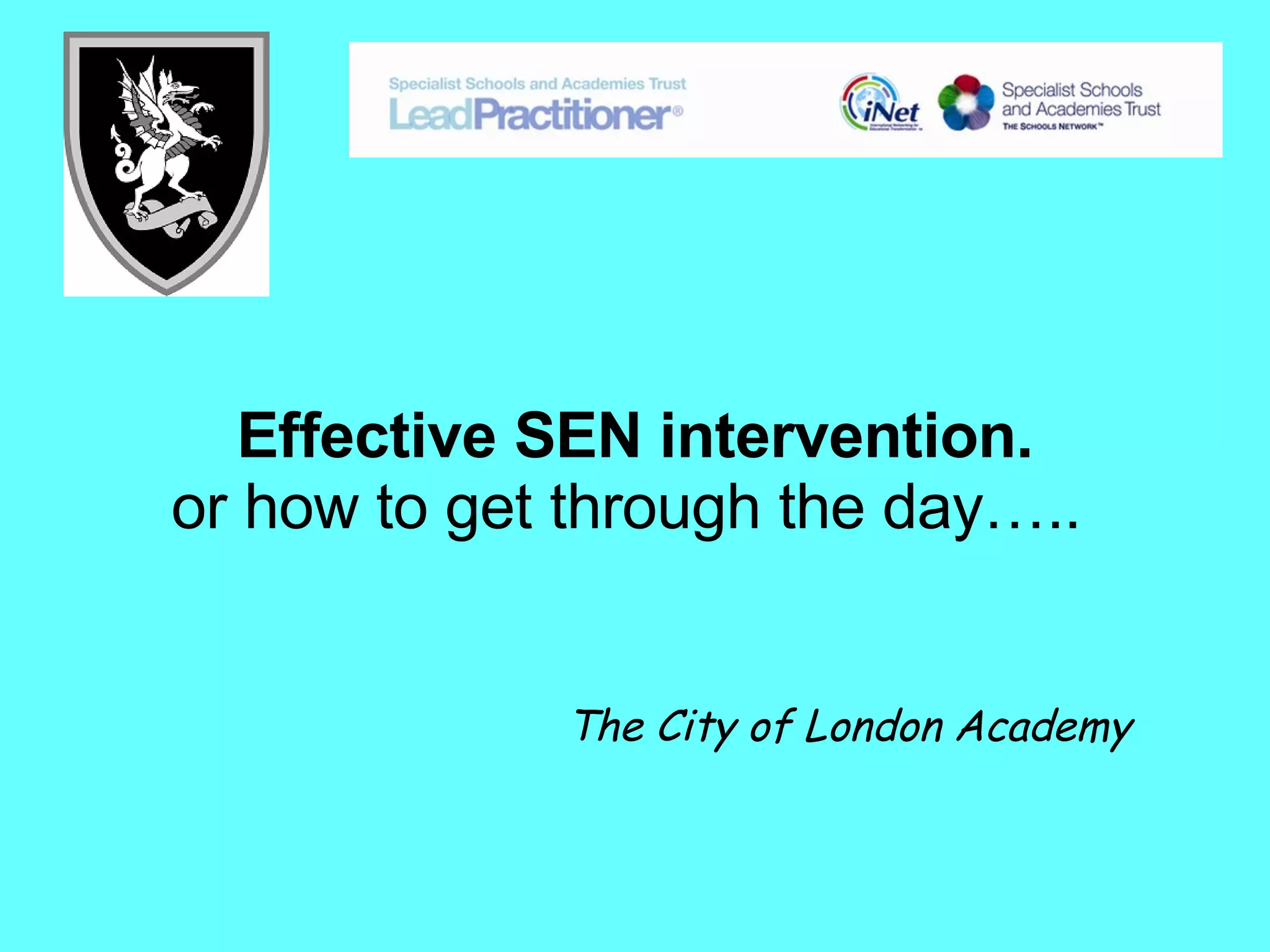 Effective SEN intervention | PPT
