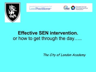 Effective SEN intervention | PPT