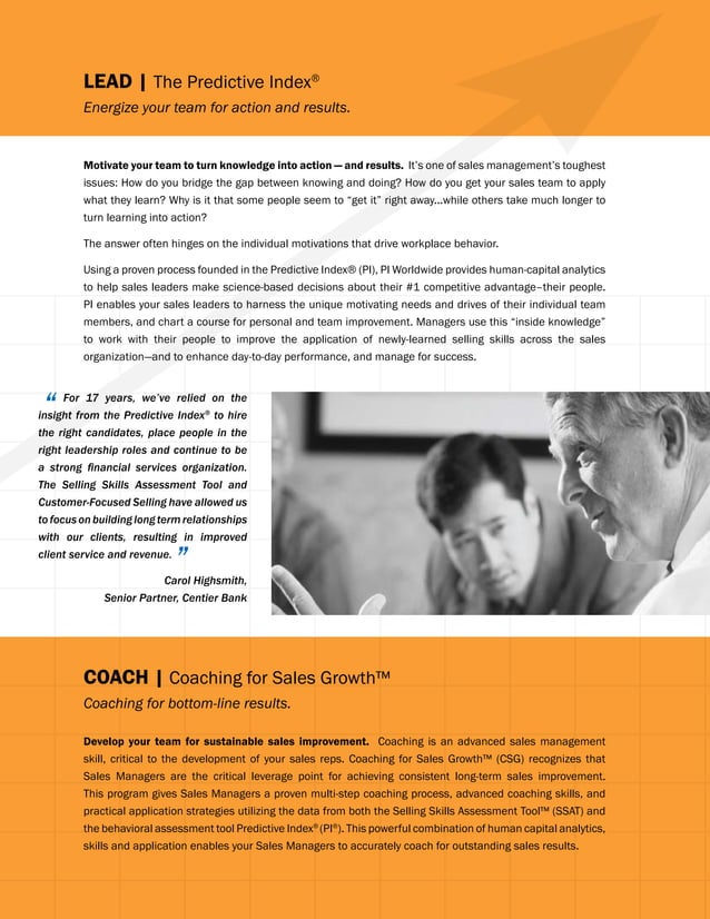 Customer-Focused Selling™ Brochure | PDF