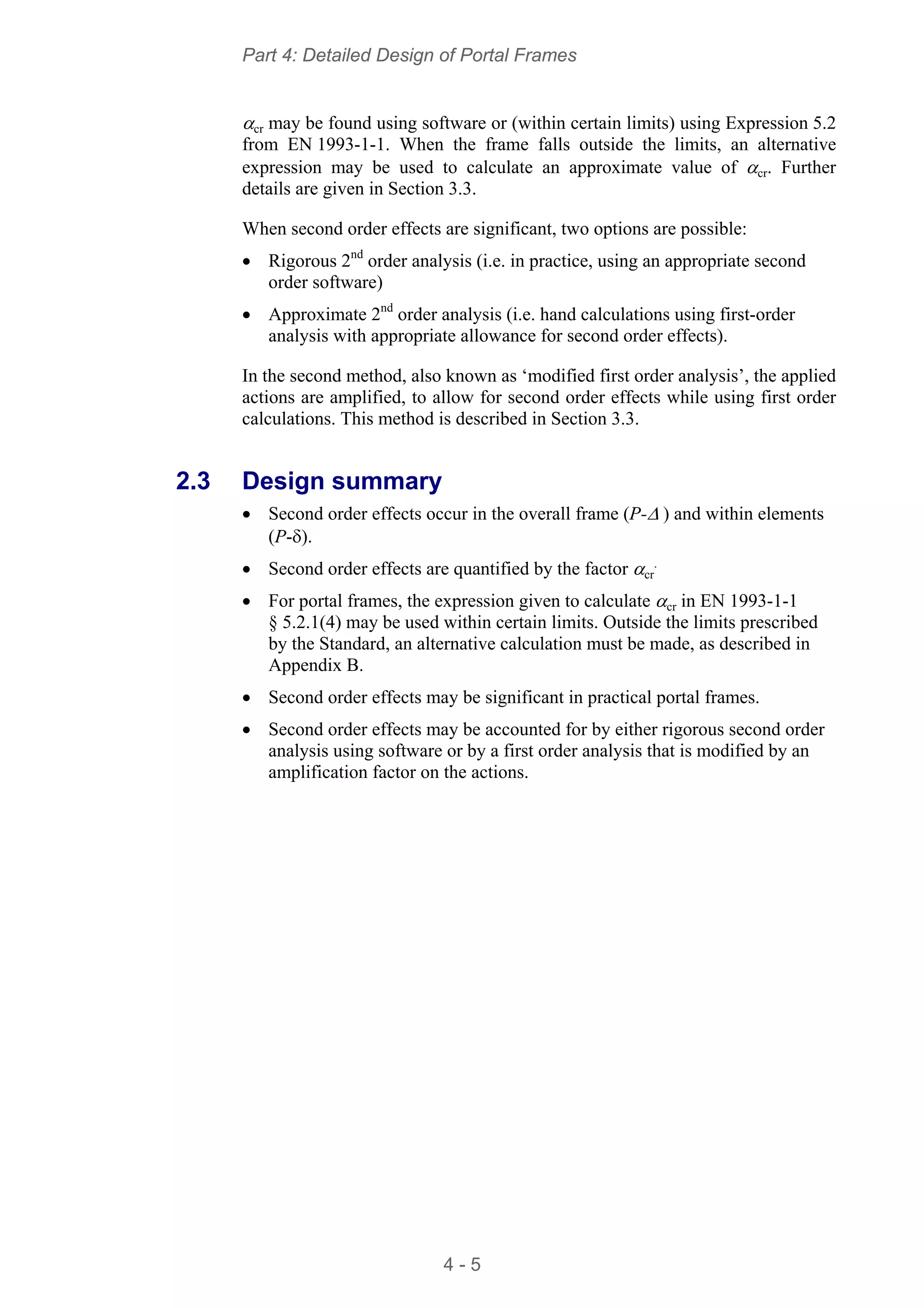 Ssb04 detailed design of portal frames | PDF