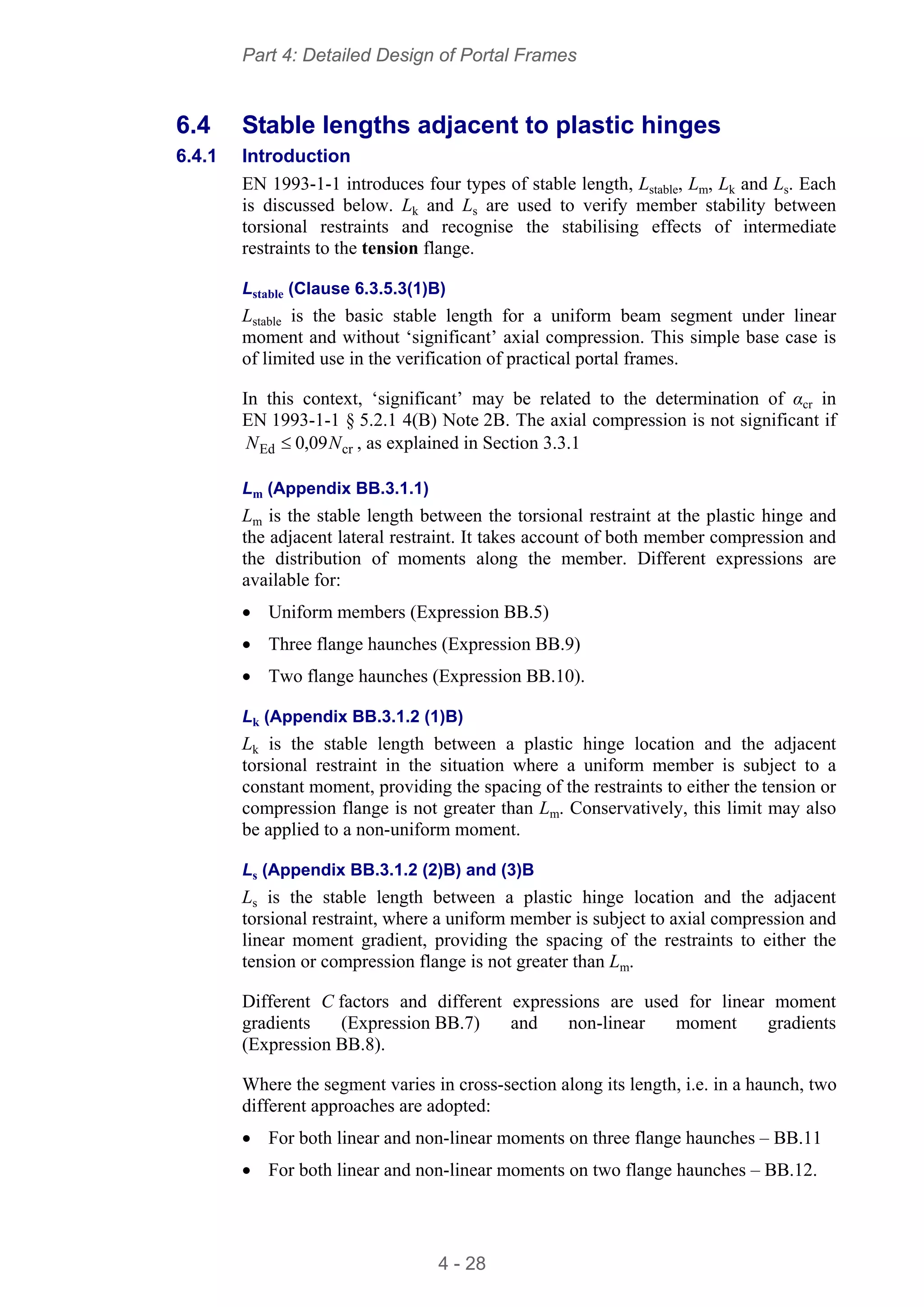 Ssb04 detailed design of portal frames | PDF