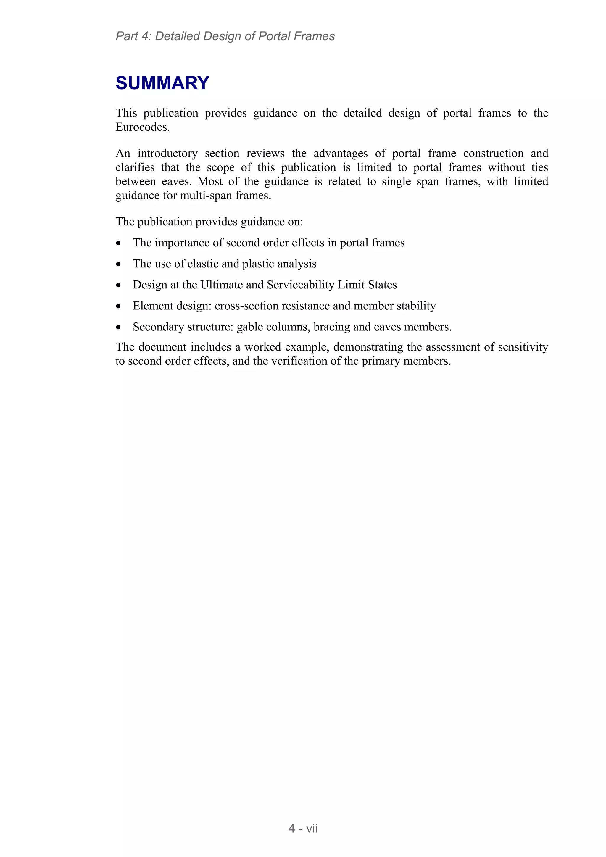 Ssb04 detailed design of portal frames | PDF