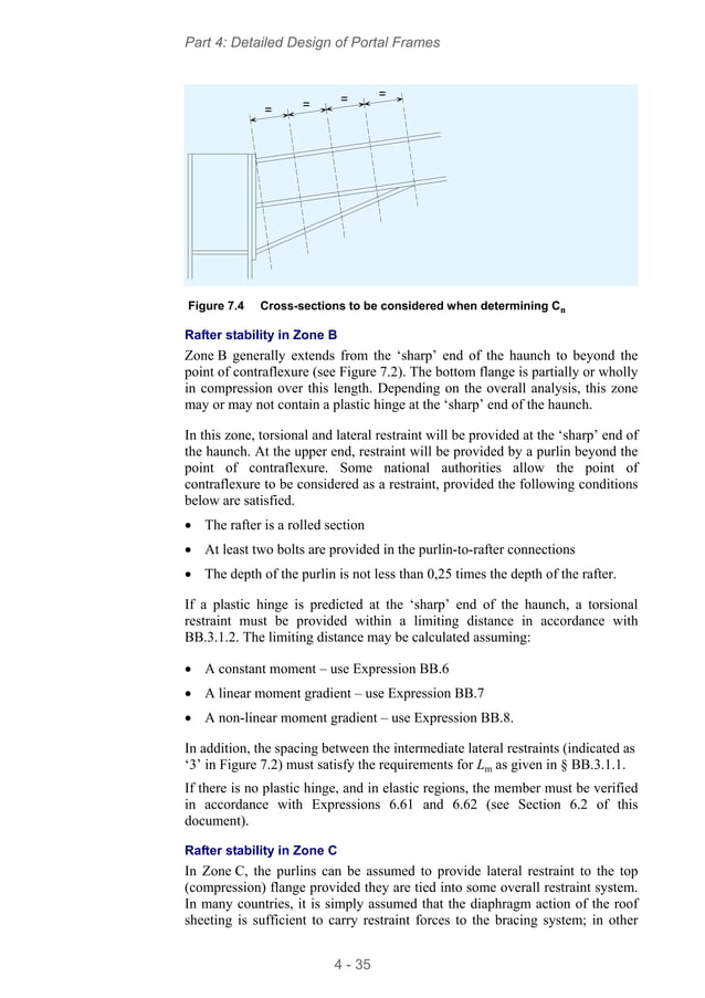 Ssb04 detailed design of portal frames | PDF