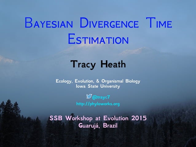 Introduction to Bayesian Divergence Time Estimation | PPT