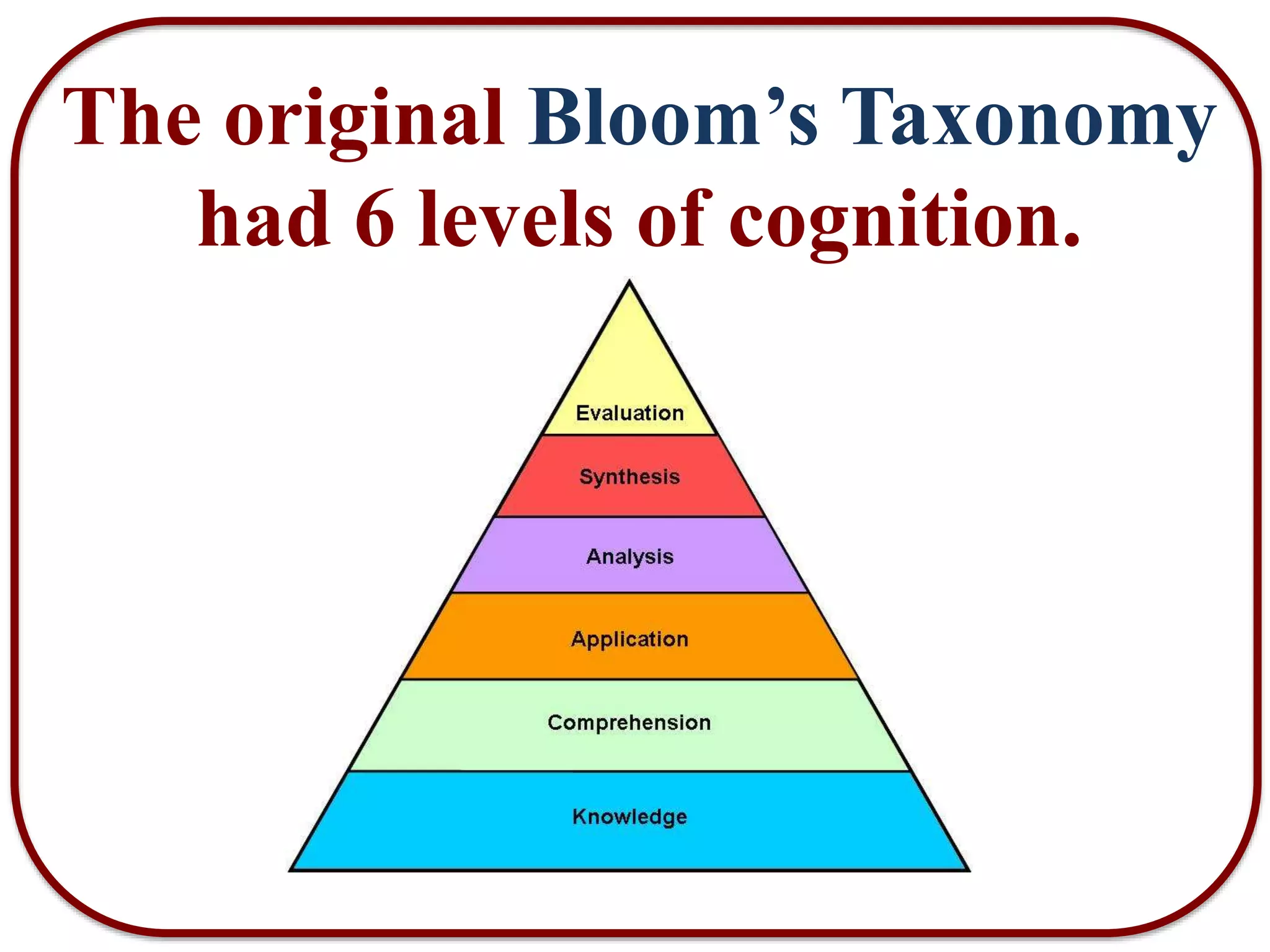 Bloom's Taxonomy in the Foreign Language Classroom #wlclassroom | PPTX