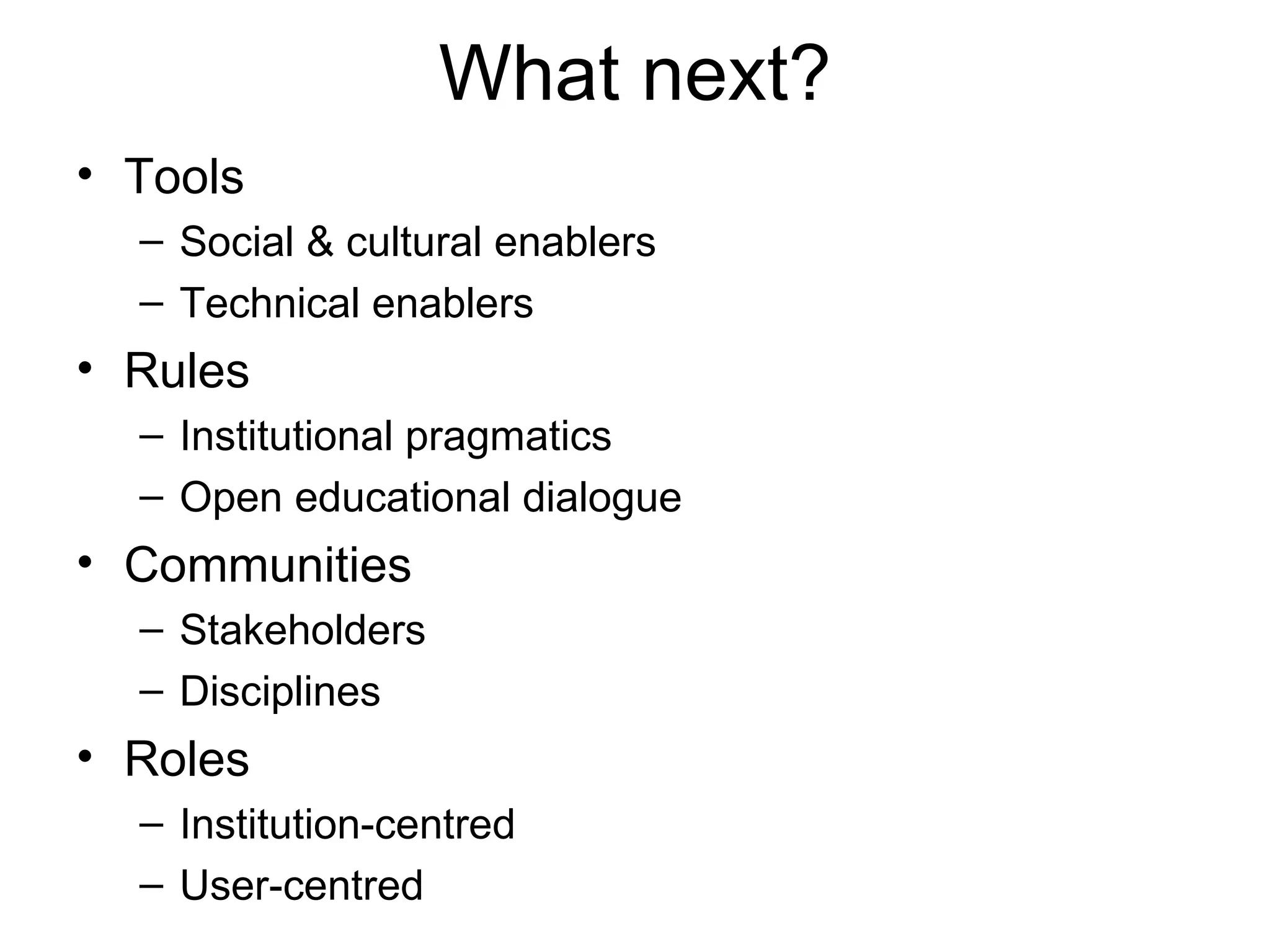 Synthesising JISC Institutional Innovation | PPT