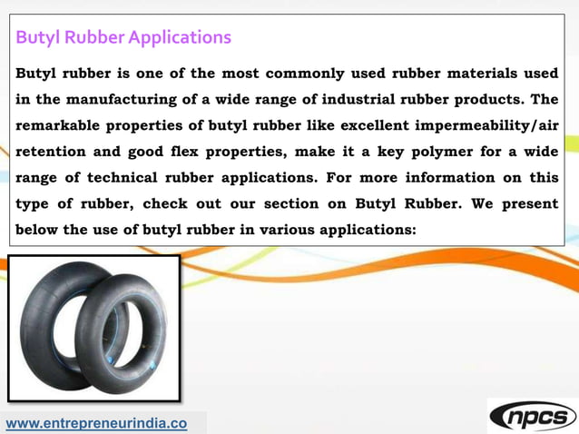 Butyl Rubber (IIR) Production | PPT