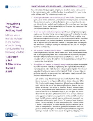 Software License Audit Preparation | PDF