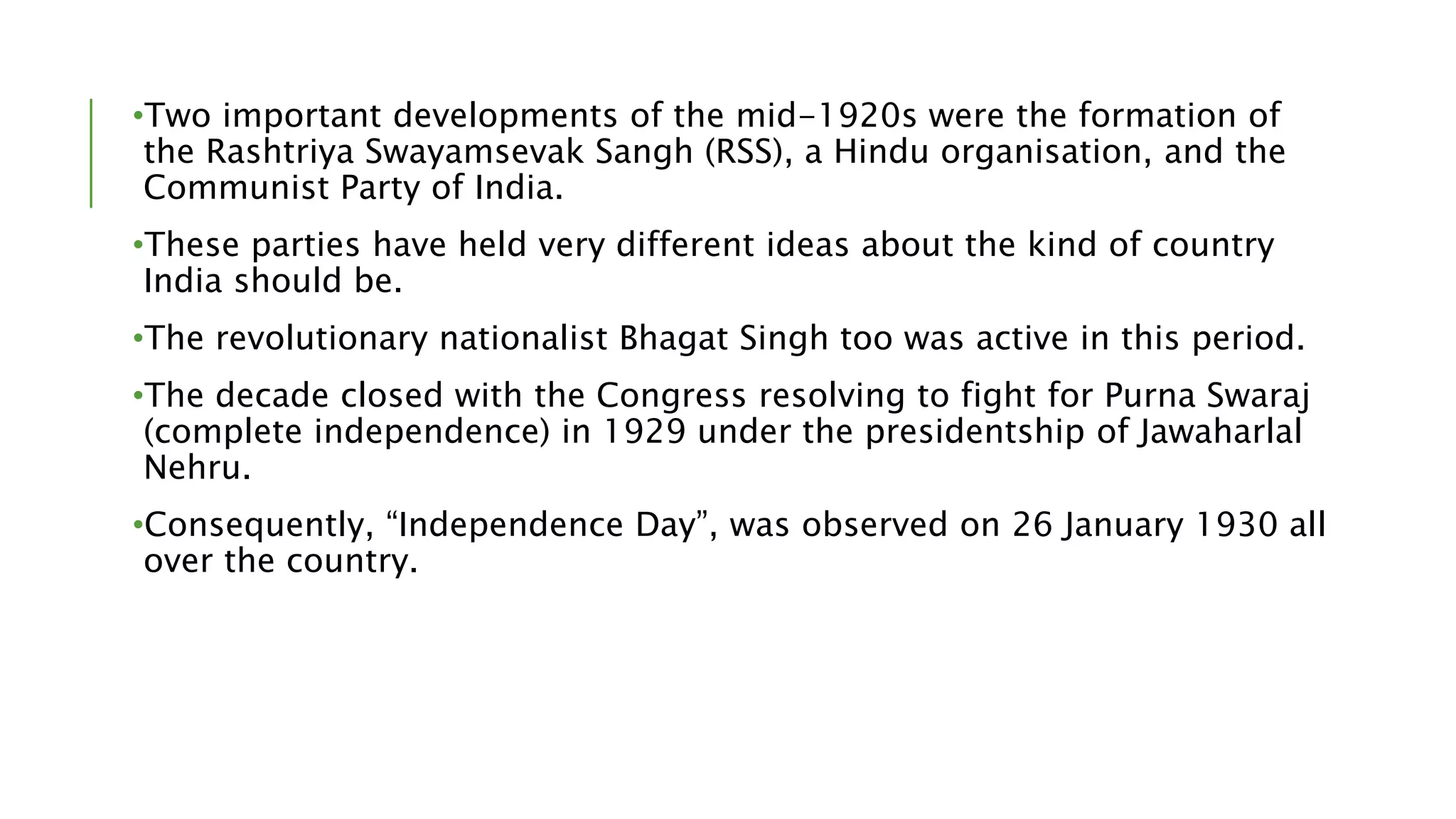 Social Science | Class 8 | The Making of the National Movement : 1870 - 1947 | PPTX