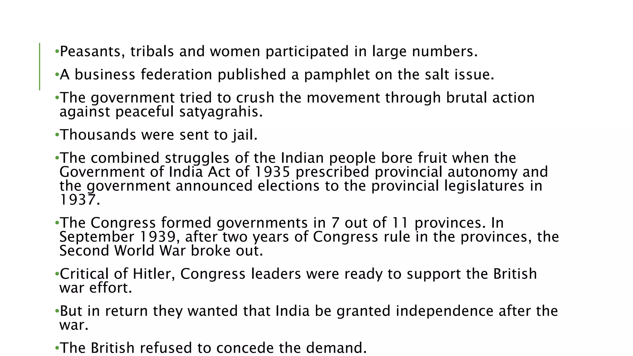 Social Science | Class 8 | The Making of the National Movement : 1870 - 1947 | PPTX