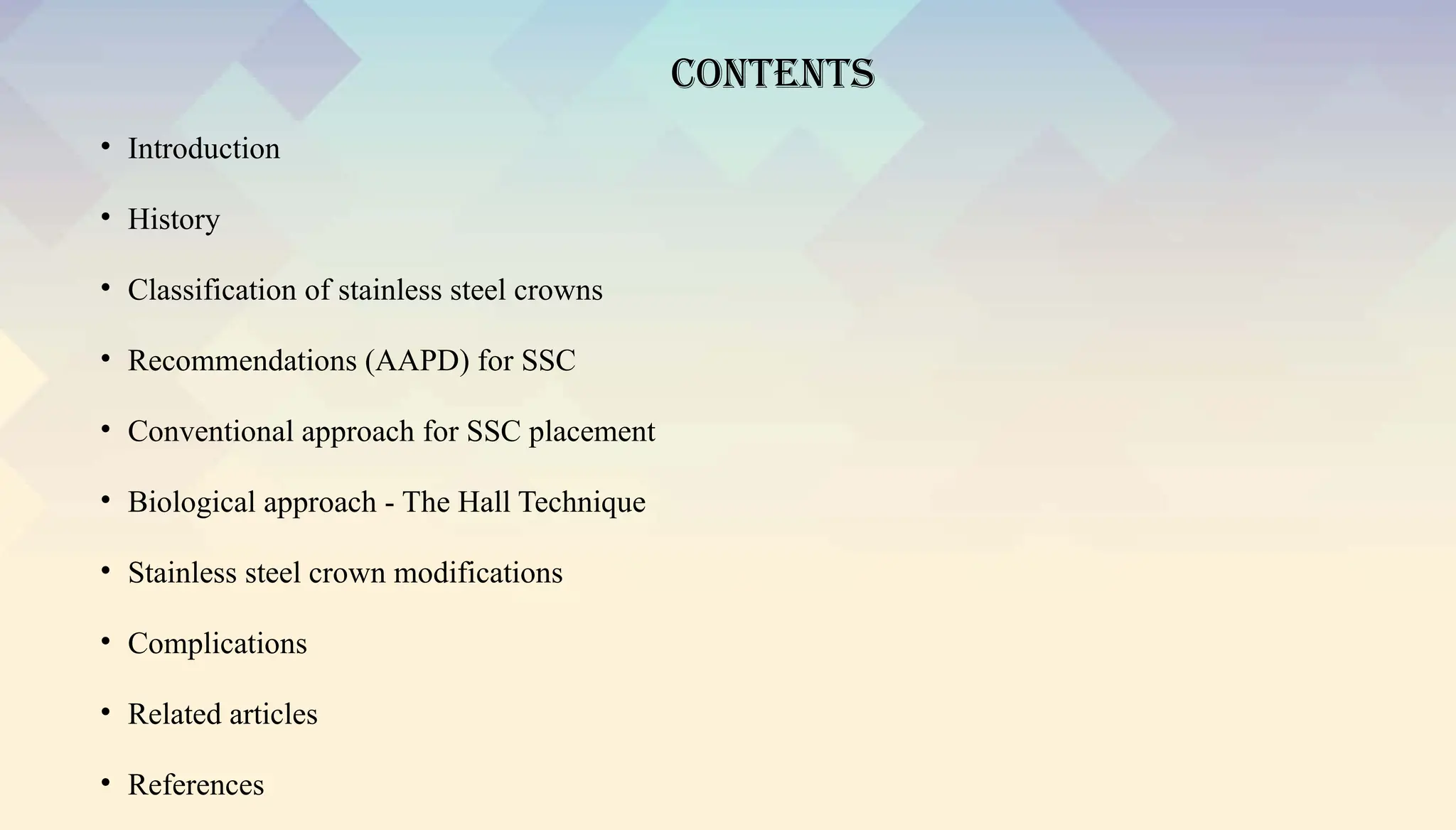 stainless steel crowns in pediatric dentistry | PPTX