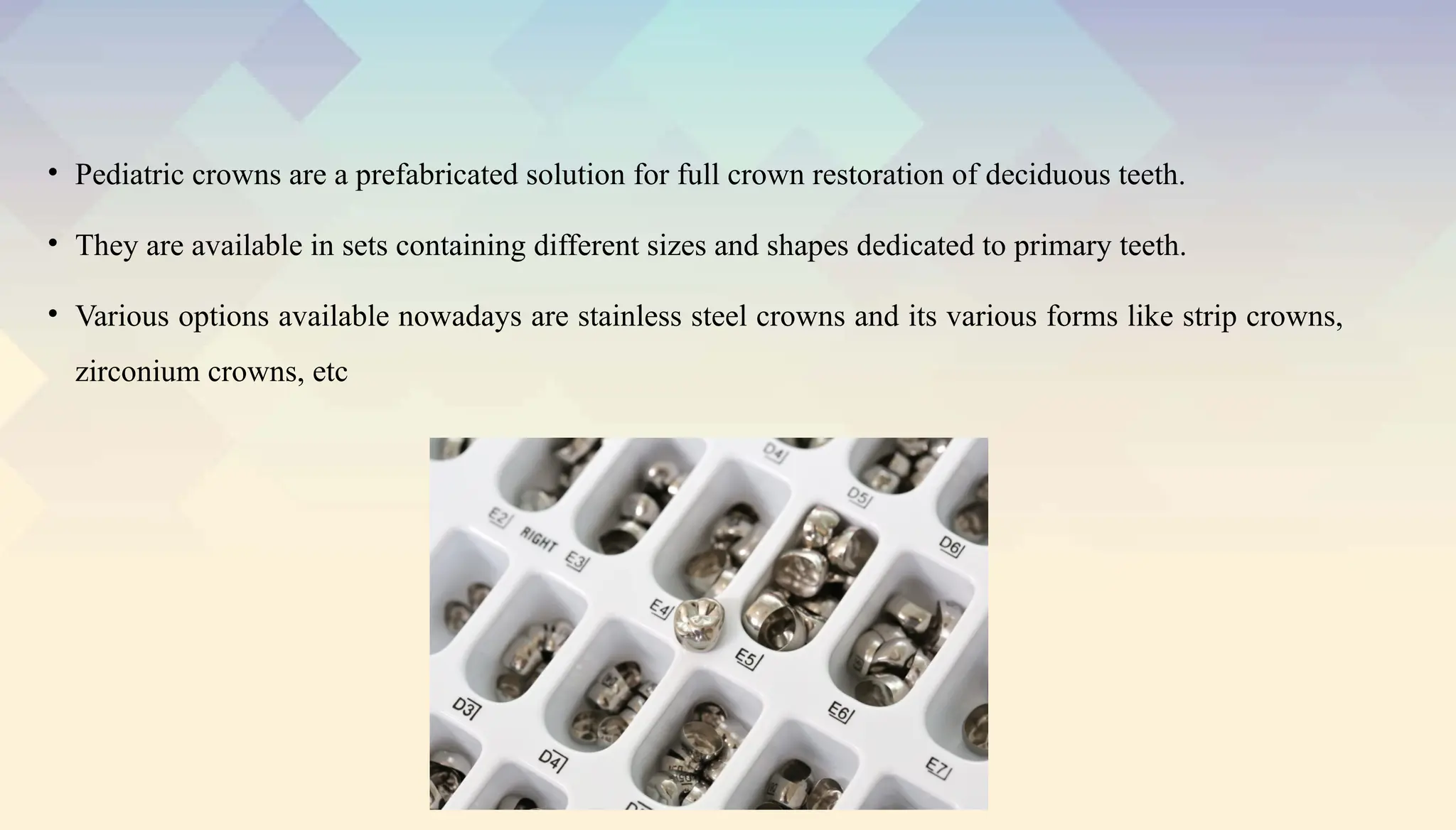stainless steel crowns in pediatric dentistry | PPTX