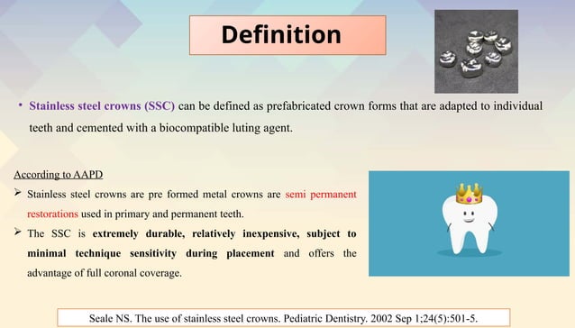 stainless steel crowns in pediatric dentistry | PPTX | Dental Health ...