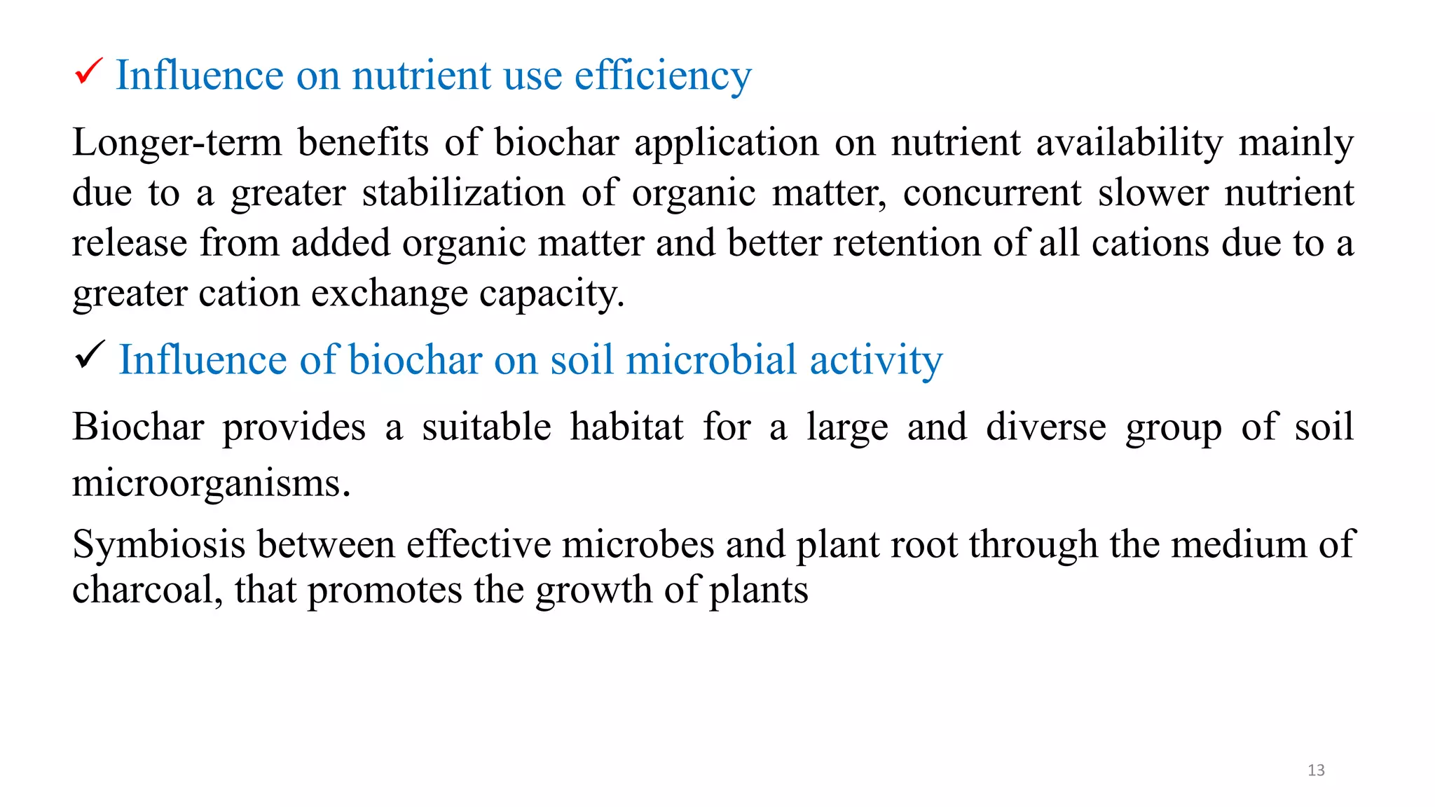 Biochar: Important Role In Agriculture | PPTX