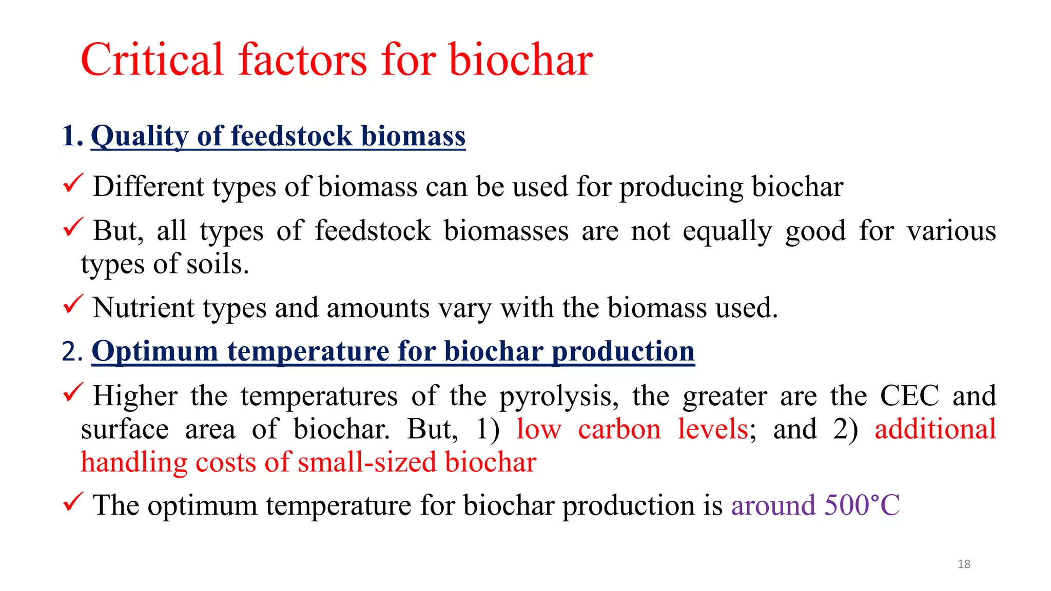 Biochar: Important Role In Agriculture | PPTX