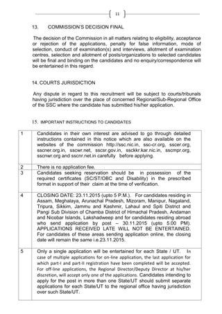 Ssc mts-non-technical-notification 2015 | PDF