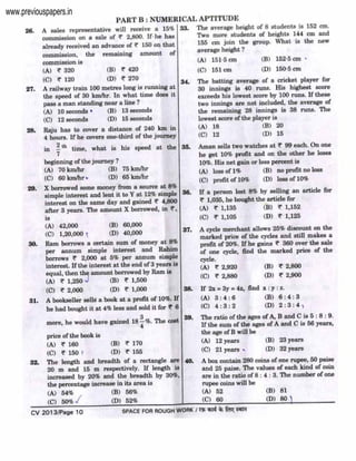 Ssc mts - question papers | PDF