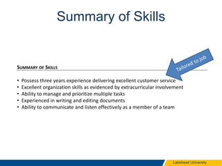 SSC resume guide | PPT | Free Download