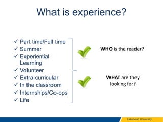 SSC resume guide | PPT | Free Download