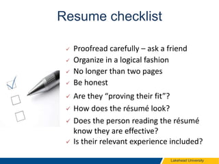 SSC resume guide | PPT