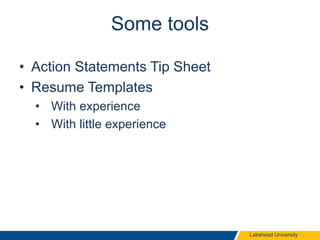 SSC resume guide | PPT